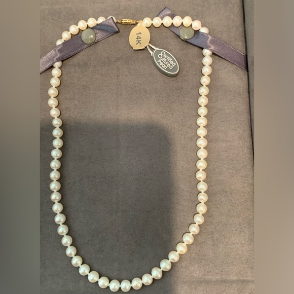 sofia | Jewelry | Sofia Cultured White 4 Kt Gold 18 Inch Pearl Necklace New | Poshmark
